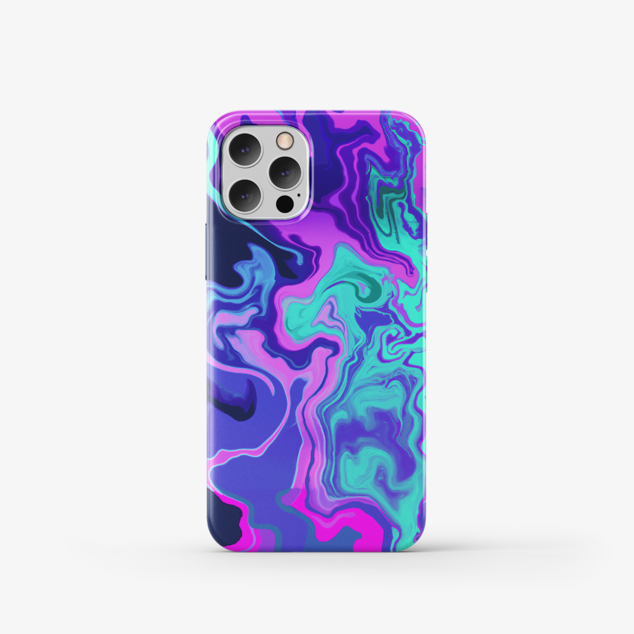 AI Phone Case – Neon Blur - Artificial Paintings