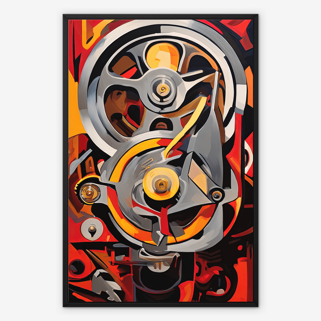 Invention of the Steam Engine #1 Abstract Art Print | Buy Now ...